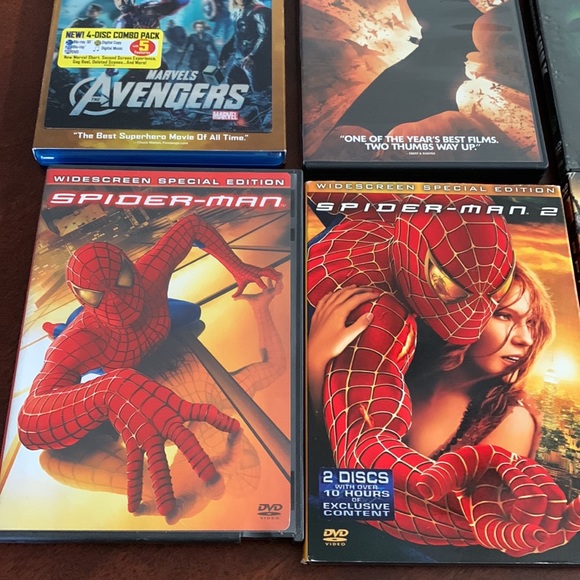 Marvel DC | Media | 7 Dvds Super Hero Marvel Dc Action Movies Spiderman ...